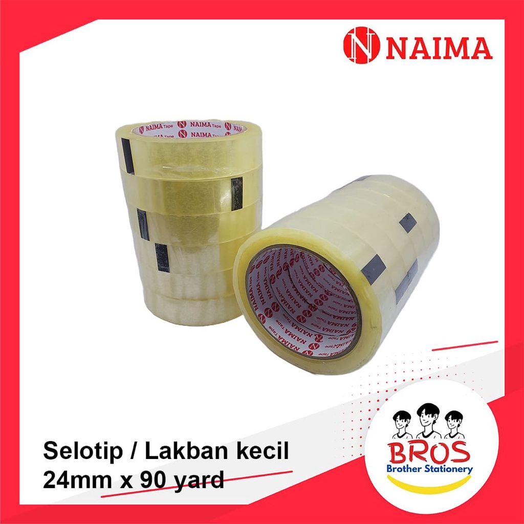 Jual (6pcs) Selotip Bening 24 MM x 90 Yard / Solatip Kecil Bening 1 ...