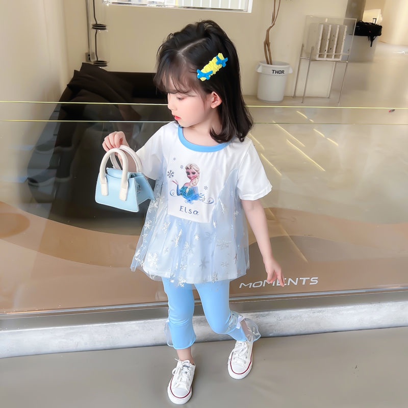 Jual [PRINCESS KESLI ] 1-8 Tahun Setelan Elsa Frozen Legging Anak ...