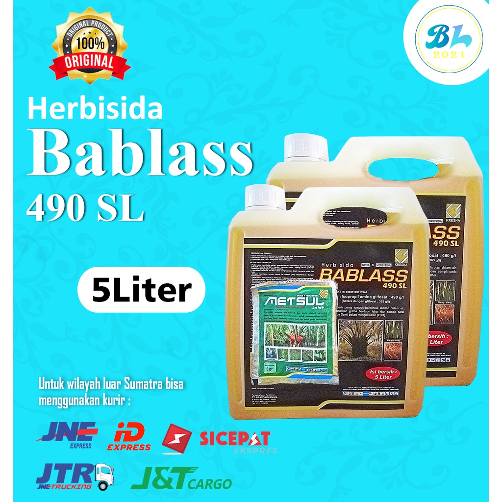 Jual Herbisida Bablass 490SL 5 Liter untuk mengendalikan gulma berdaun ...