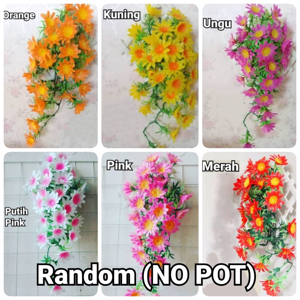 Jual Bunga Rambat Seruni Gantung Plastik Artificial Palsu/Bunga Rambat ...