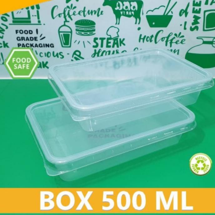 Jual Container Kotak Makan 500ml Plastik Food Grade Microwave Safe ...