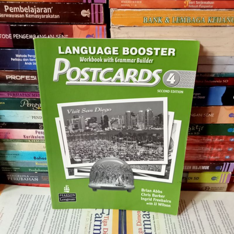 Jual BUKU ORI LANGUAGE BOOSTER WORKBOOK WITH GRAMMAR BUILDER POSTCARDS ...
