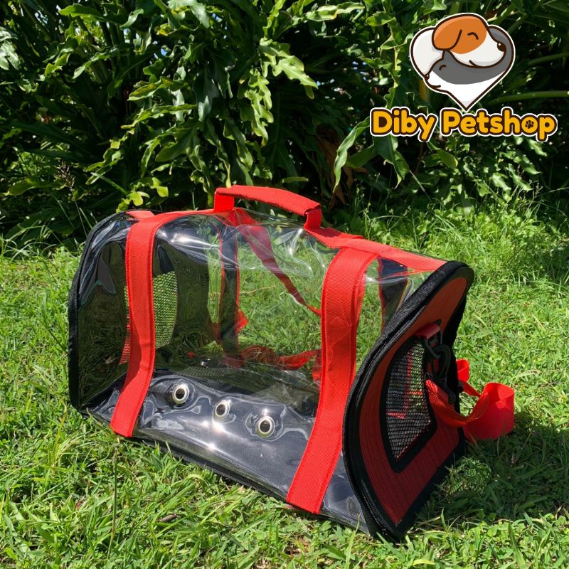 Jual tas kucing transparan 3 in 1 tas gendong kucing ukuran besar ...