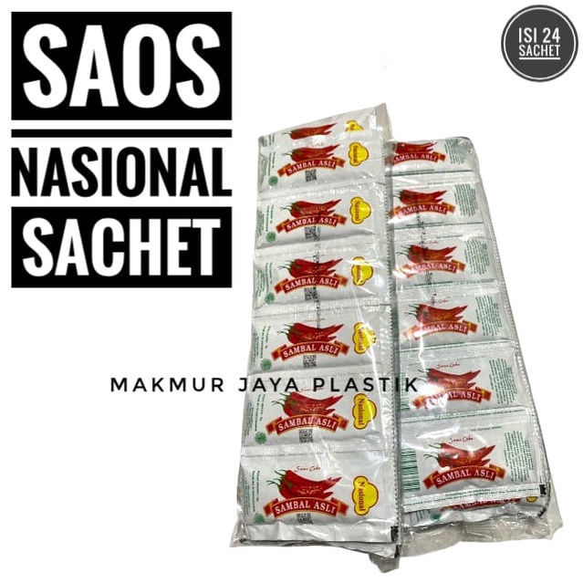 Jual SAOS SAMBAL SACHET NASIONAL - ISI 24 SACHET | Shopee Indonesia