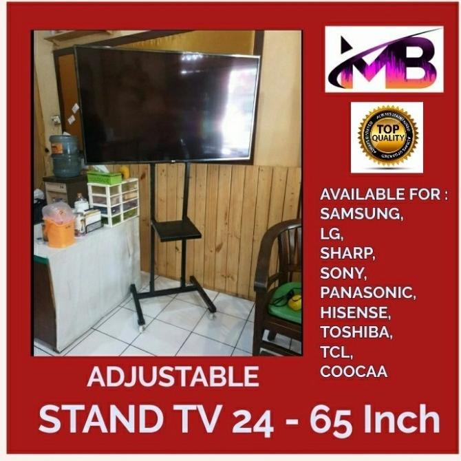 Jual Bracket Standing Tv Led 32 Sampai 50 Inch Ada Roda | Shopee Indonesia