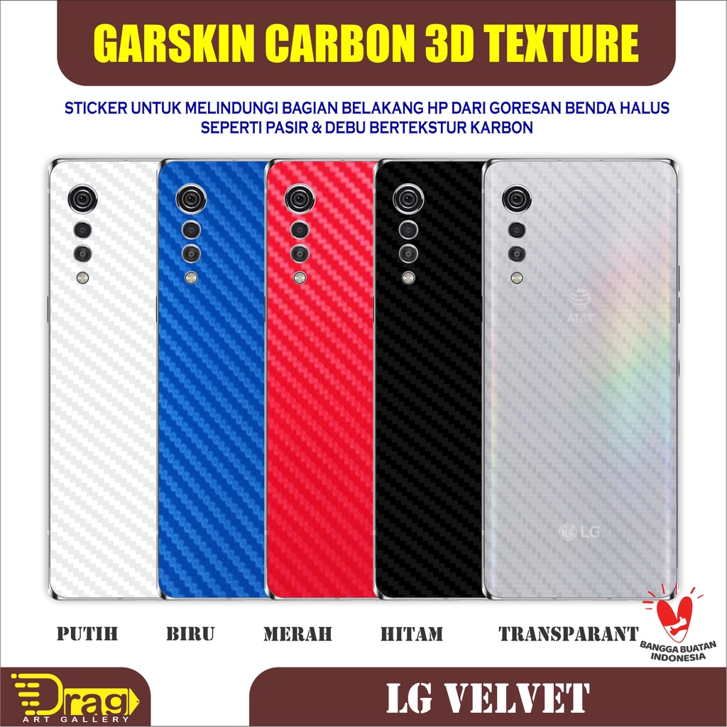 Jual Sticker Garskin Skin Motif Carbon LG VELVET Bisa Custom | Shopee ...
