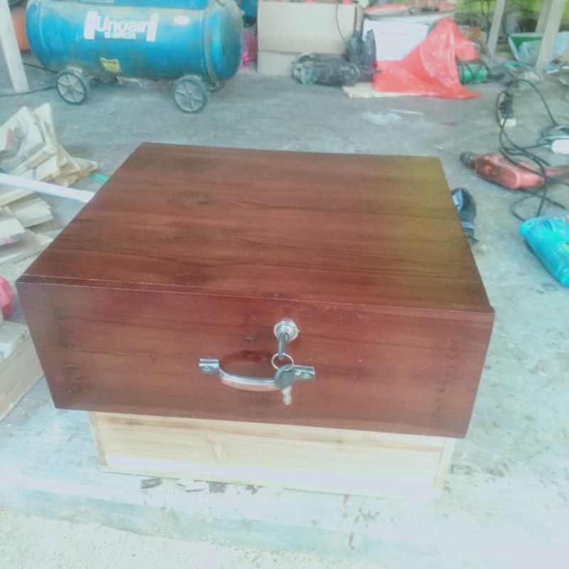 Jual laci uang kasir kayu jati dg skat 8 tinggi 15cm pakai rel | Shopee ...