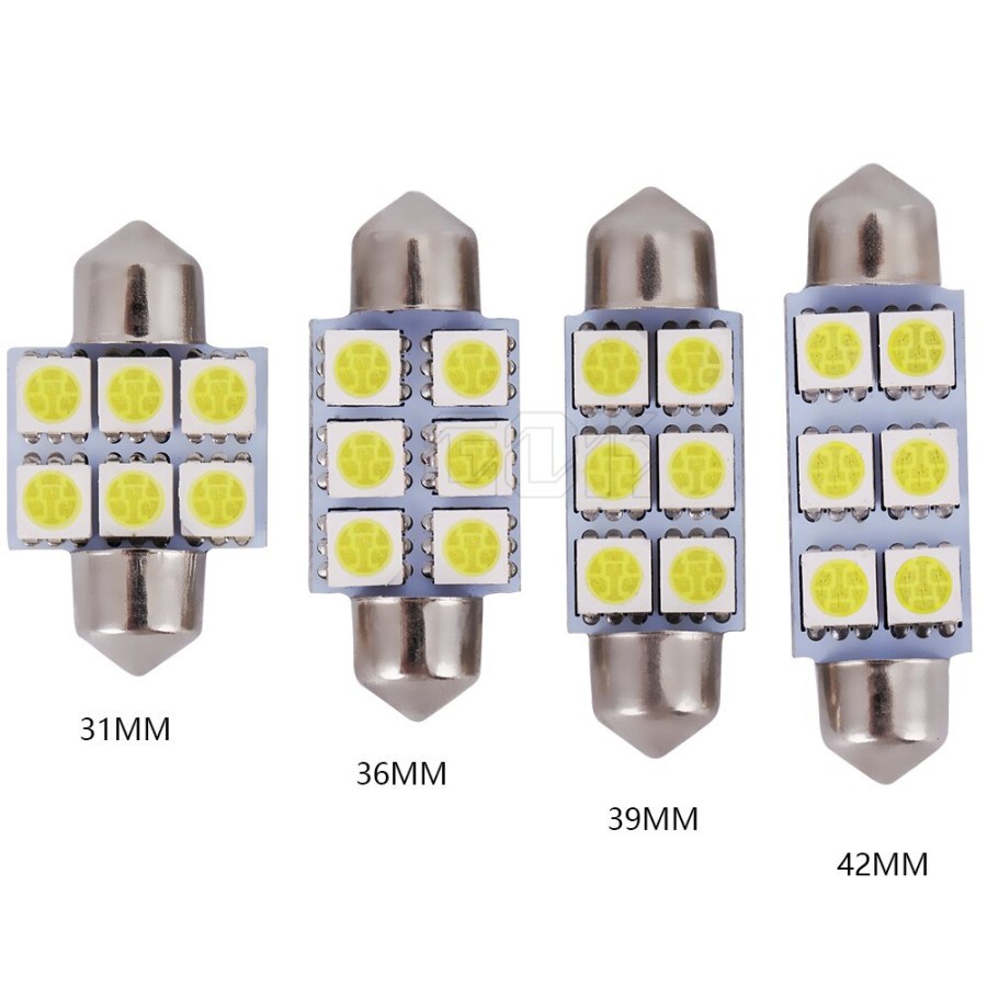 Jual Lampu LED Kabin Plafon 5050 6 SMD Festoon White Putih Interior ...
