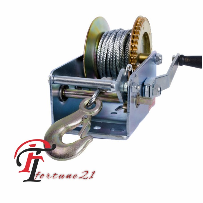 Jual Hand Gear Winch Manual 1000 LBS - 450 kg Derek manual winch /ft ...