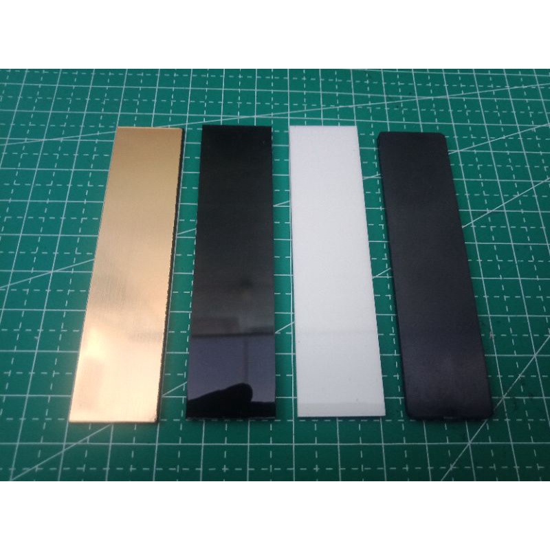 Jual Akrilik Bahan Nametag / Nama Dada / Name Tag / Akrilik / Plat ...