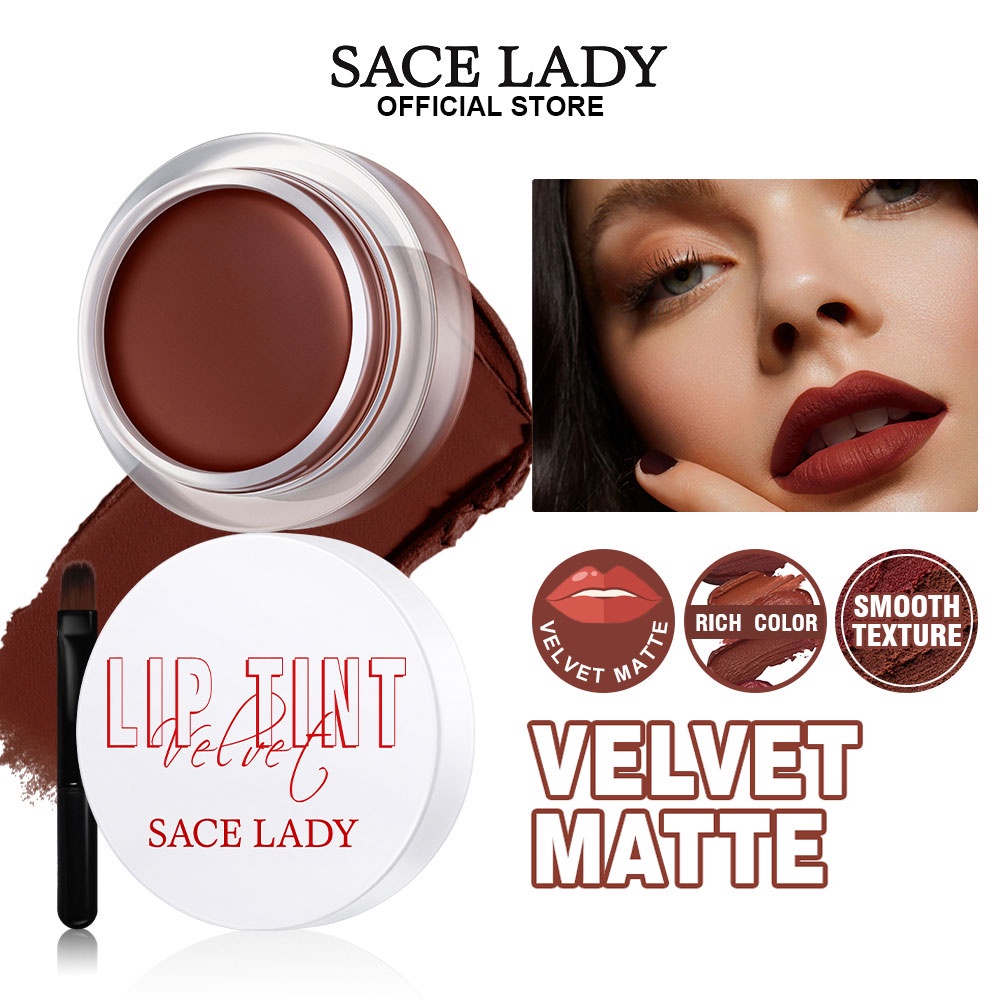 Jual SACE LADY Liptint Matte Makeup Velvet Lip Cream Long Lasting ...