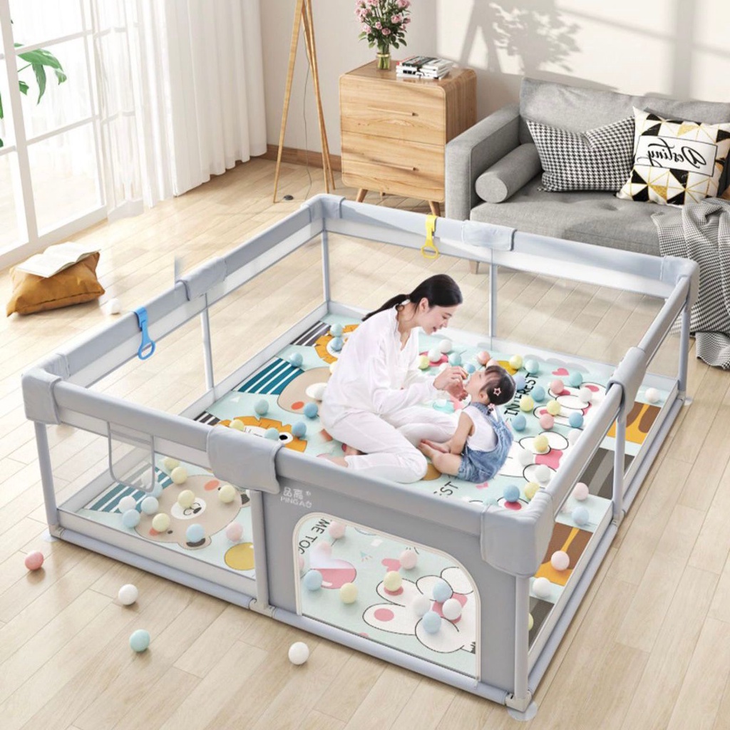 Jual Baby Playpen Playmat Tempat Bermain Anak Pagar Main Anak | Shopee ...