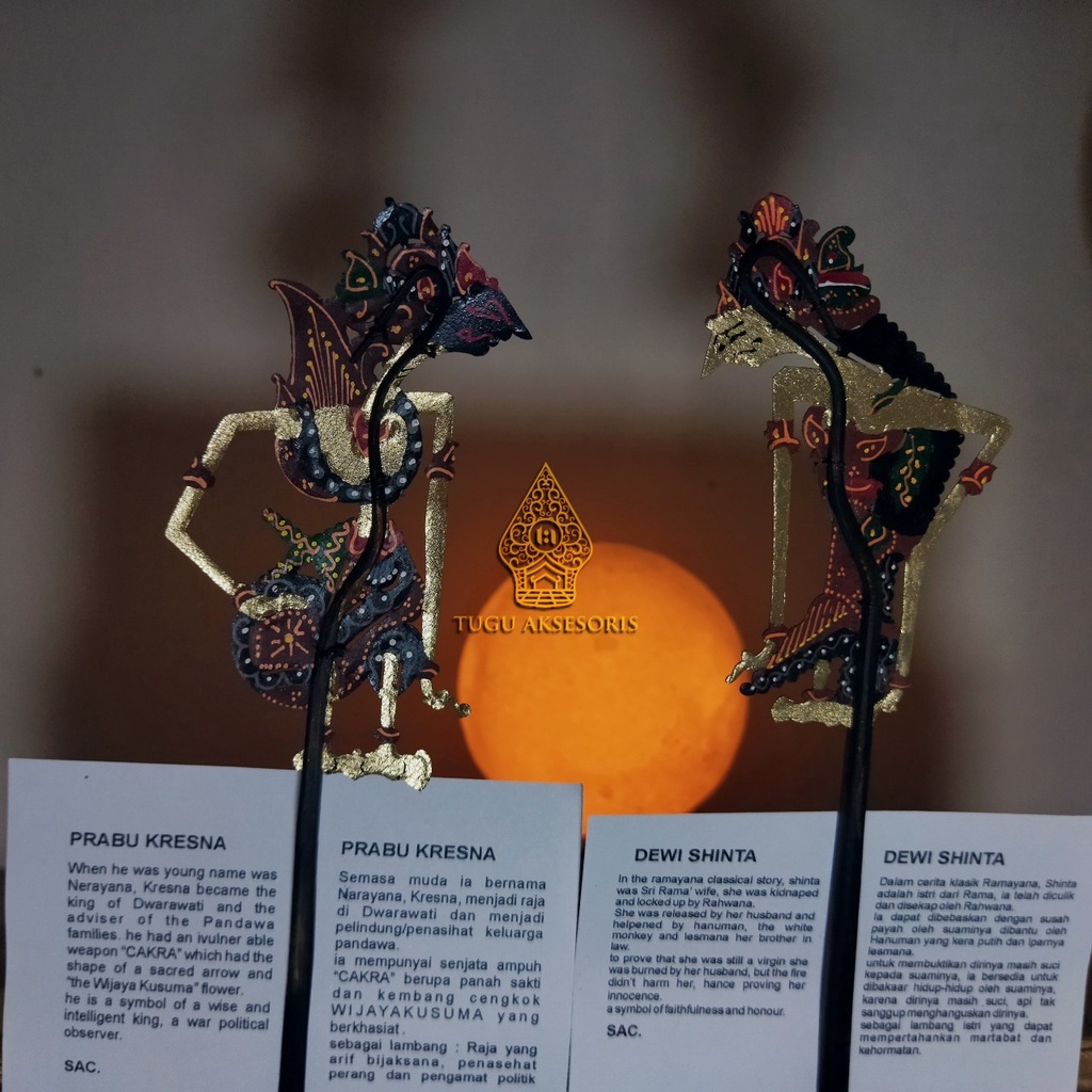 Jual Wayang Kulit Mini - Miniatur Wayang - bahan Kulit Kambing | Shopee ...