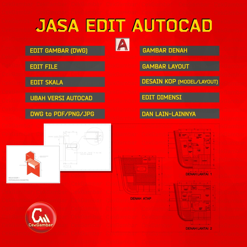 Jual JASA EDIT AUTOCAD | Shopee Indonesia