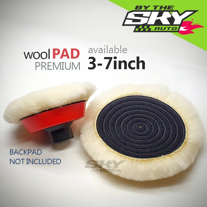 Jual Wool Poles Mobil Motor Wool Pad Velcro Finishing Wool Tebal dan ...