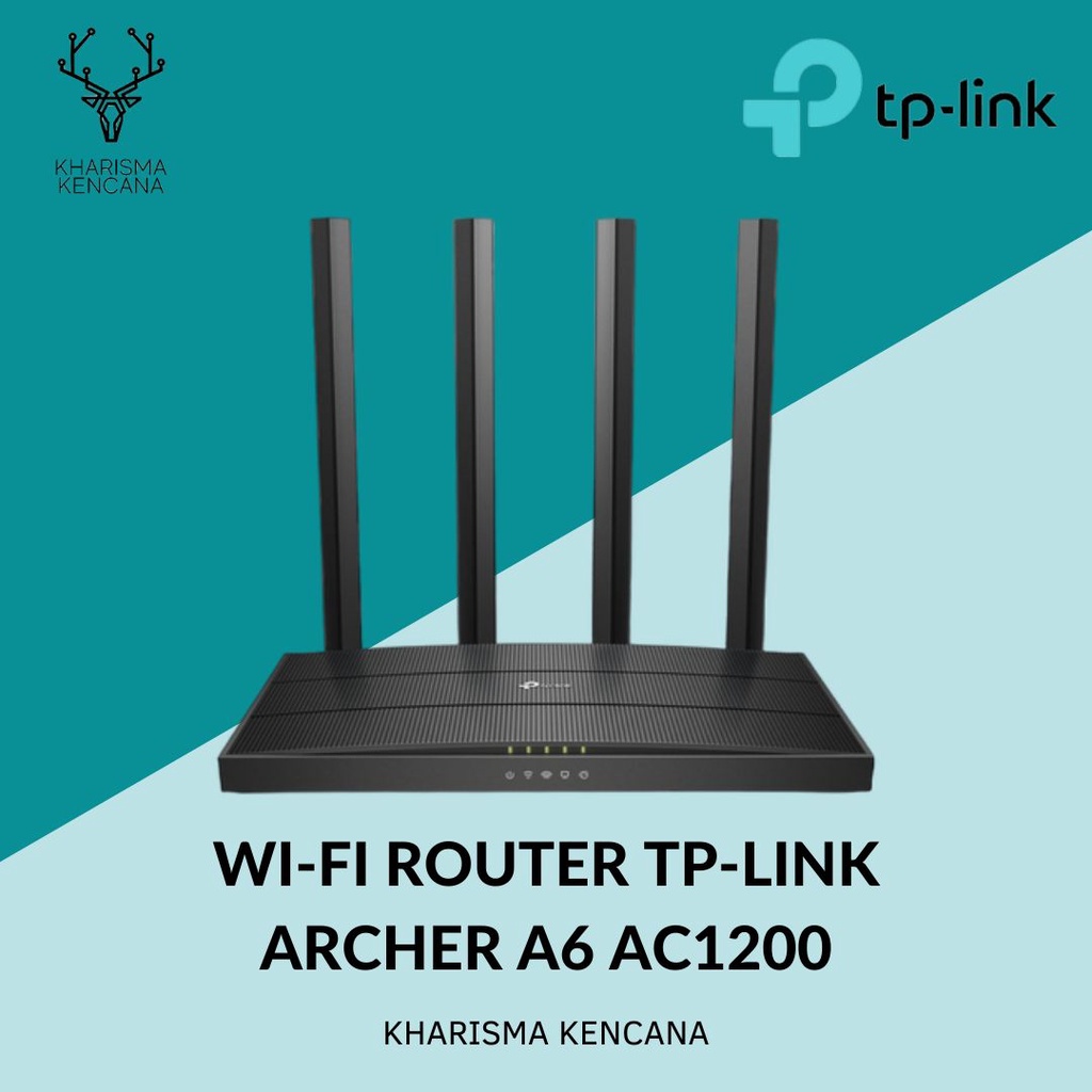 Jual WI-FI ROUTER TP-LINK ARCHER A6 AC1200 | Shopee Indonesia
