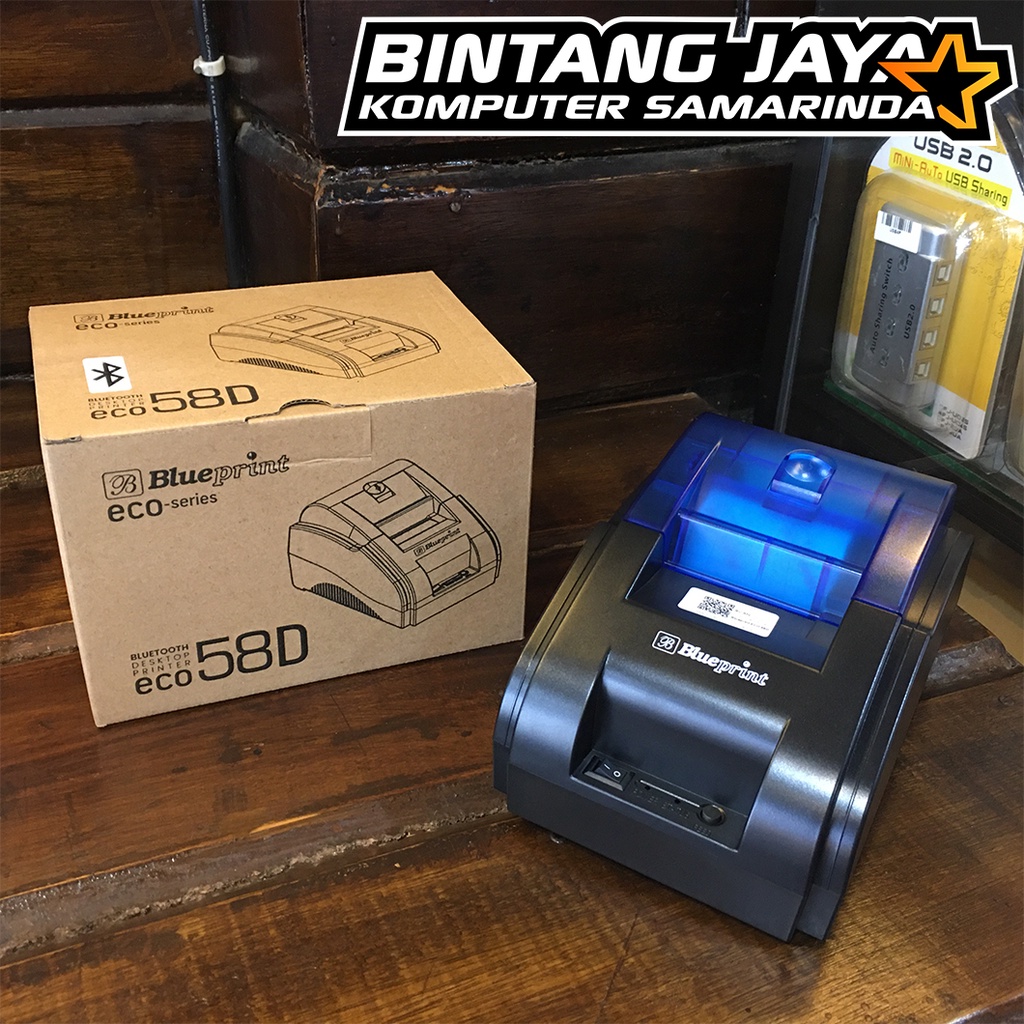 Jual Printer Thermal Struk BluePrint ECO-58D Bluetooth + USB + RJ11 | Shopee Indonesia