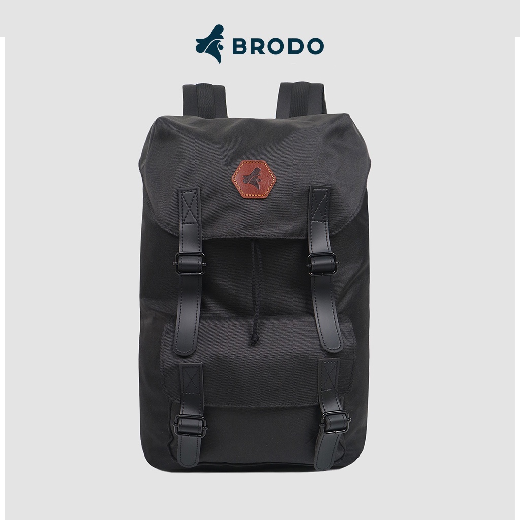 Jual BRODO - Tas Journey Backpack Black | Shopee Indonesia