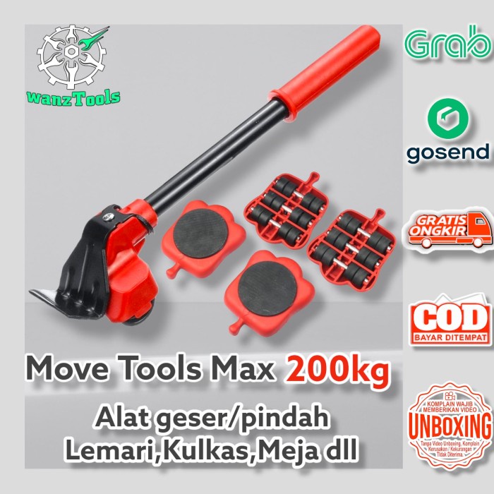 Jual Furniture Roller Move Tools 200kg - Alat Bantu Angkat Pindah Barang | Shopee Indonesia
