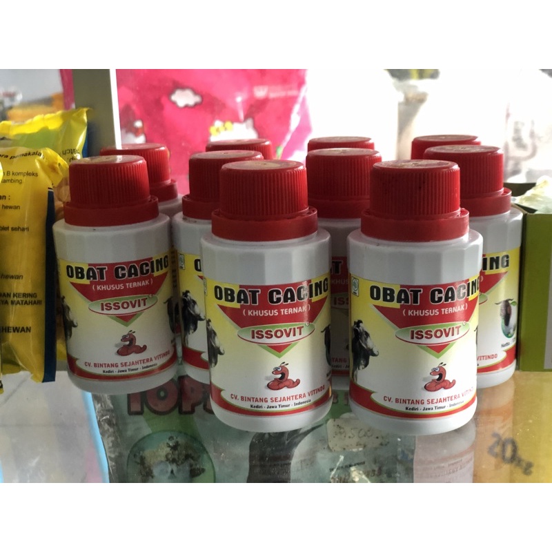 Jual OBAT CACING HEWAN / Obat Cacing Hewan Issovit | Shopee Indonesia
