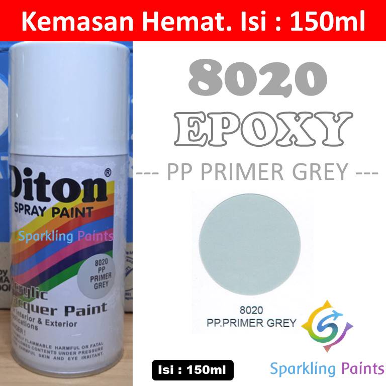 Jual Pilox Diton Primer Grey 8020 Epoxy Dasaran Abu-abu Abu 150 ml ...
