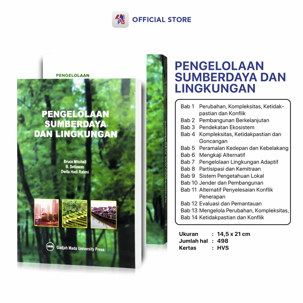 Jual Buku Pengelolaan Sumberdaya dan Lingkungan / Bruce Mitchell / UGM Press / UGM PRESS -UGMP ...
