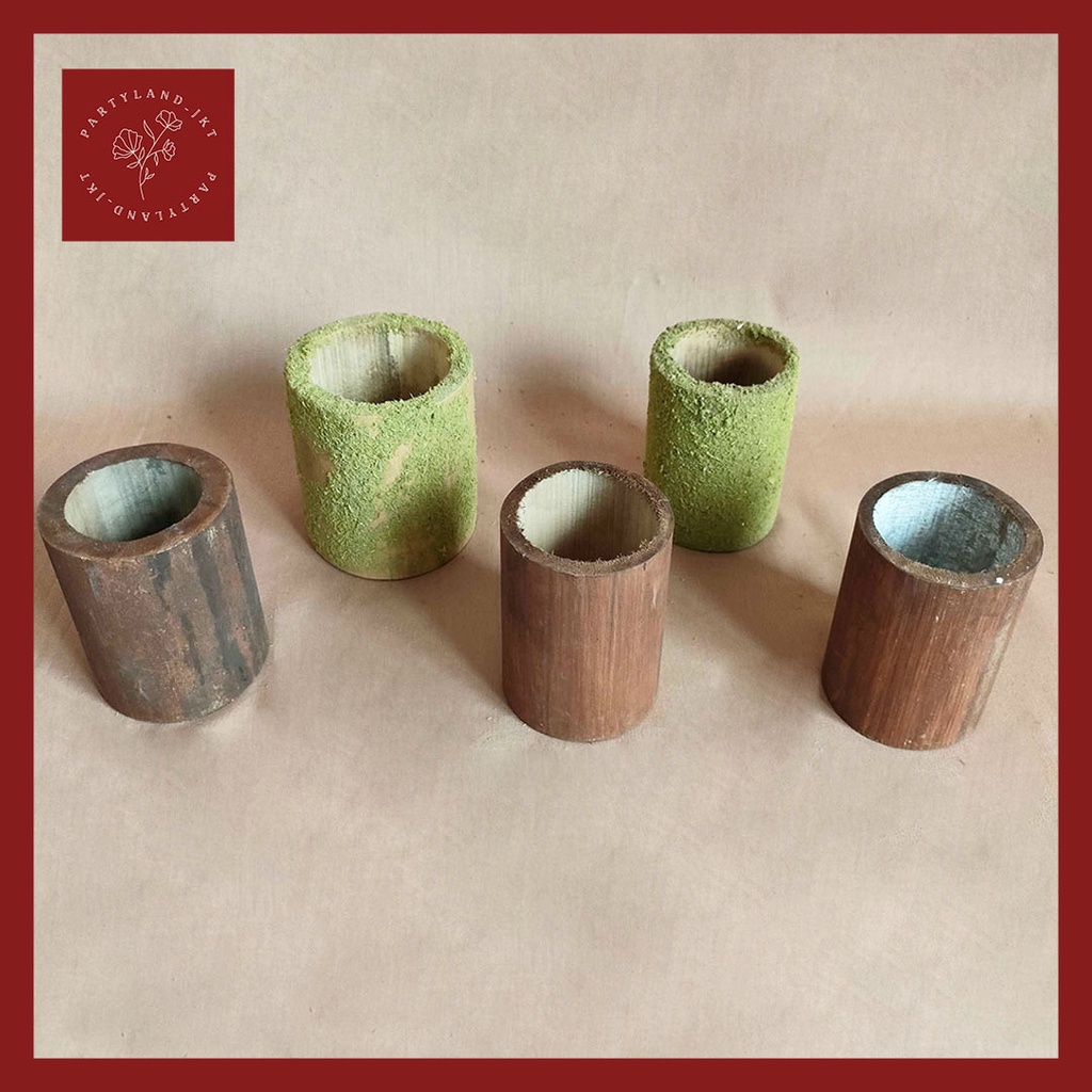 Jual Bamboo Pot Vas Bunga Bambu Asli Hias Dekorasi Pajangan Rumah ...