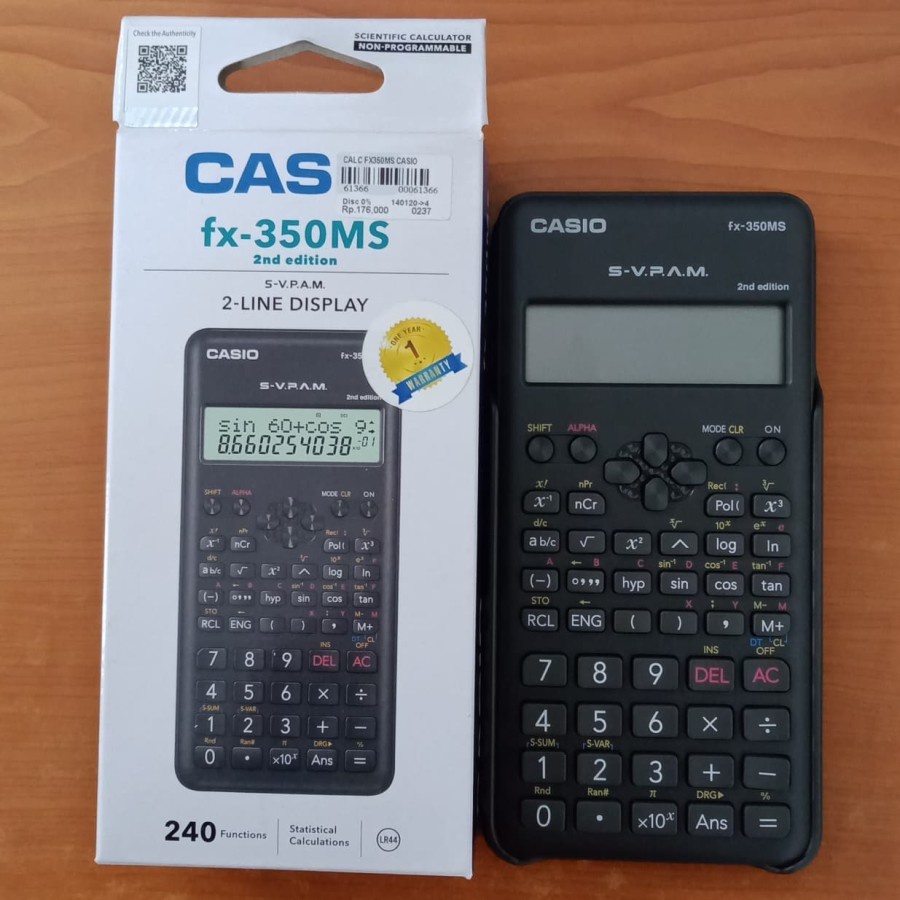 Jual Kalkulator Scientific Casio FX-350MS 2nd edition / Scientific Calculator Casio | Shopee ...