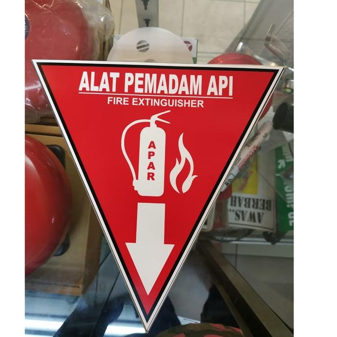Jual (rqgi -724) STIKER RAMBU-RAMBU SAFETY STICKER SEGITIGA APAR ...