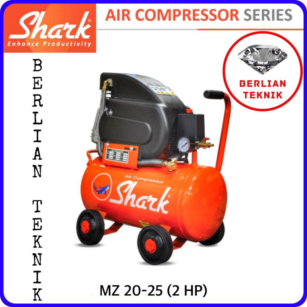 Jual Kompressor Angin Portable Shark MZ 20-25 Air Compressor Auto 2 HP | Shopee Indonesia