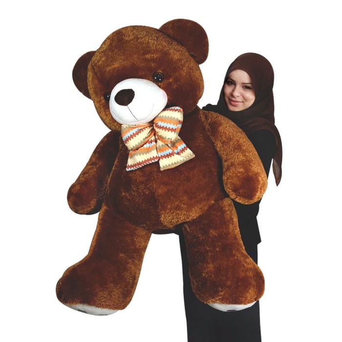 Jual Boneka Beruang Jumbo 1 Meter Cokelat Bear Ivonne Brown SNI Istana ...