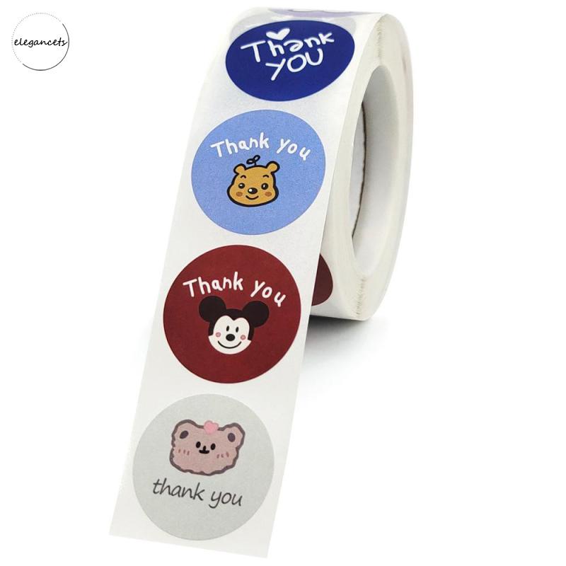 Jual 1 Roll 500 PCS Sticker Label Makanan Tulisan Thank You For Your ...