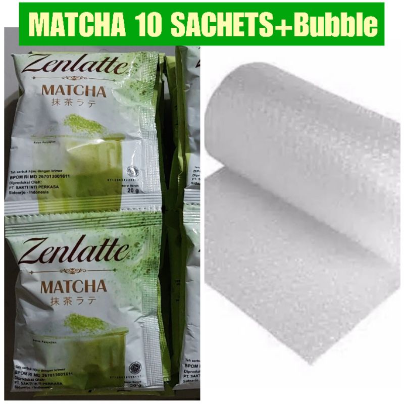 Jual Zenlatte Matcha 10 sachet / 1 Renteng / 1 Renceng Expired 2024 ...