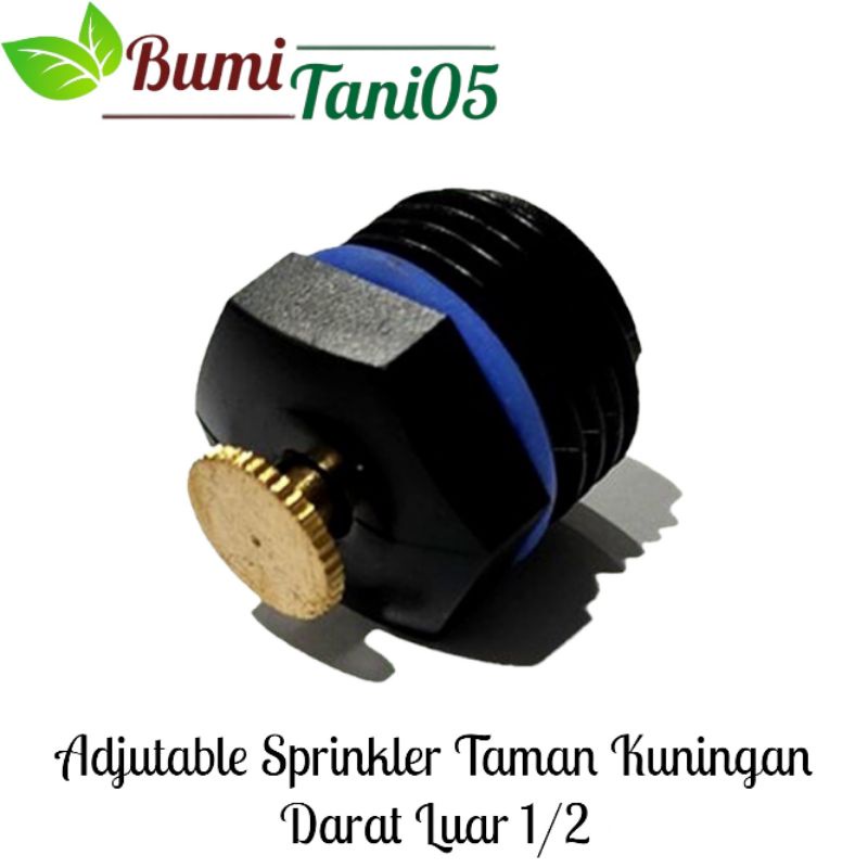 Jual Sprinkler Adjustable/Sprinkler Taman Kebun Kuningan Drat 1/2 Luar ...
