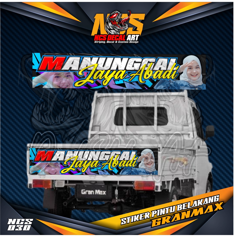 Jual Stiker Decal Pintu Bak Belakang All Pick Up GRAN MAX,L300 ...