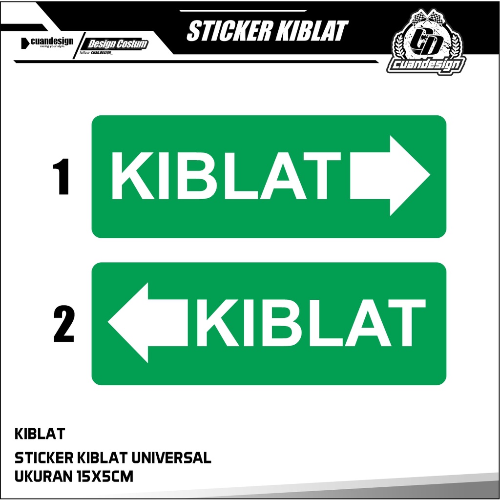 Jual STICKER ARAH KIBLAT STICKER KIBLAT MASJID STICKER PREMIUM BISA COD ...