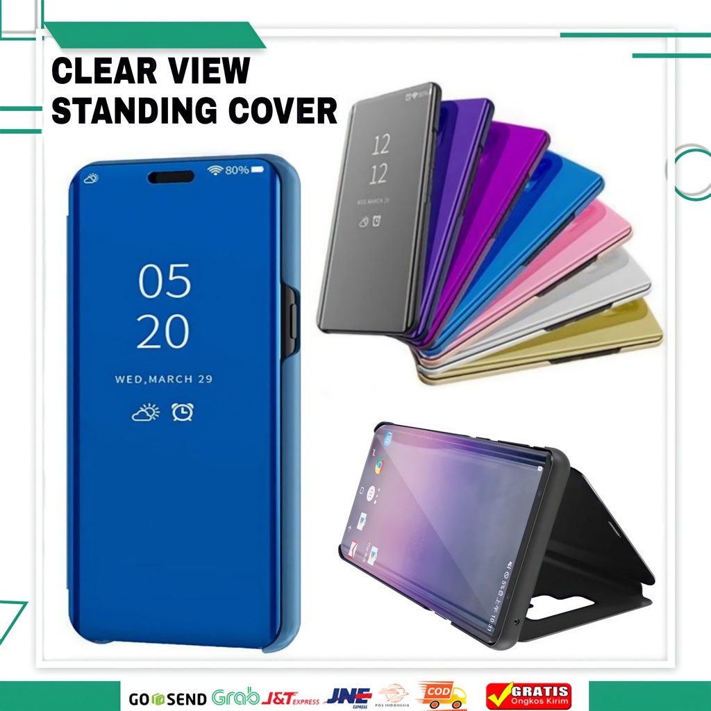 Jual Flip Case Mirror Standing Samsung A6S/ A51/ A70/ M10/ M20/ M21 ...