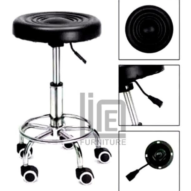 Jual Kursi Cafe Bulat/Kursi Muter/Kursi Bar/Kursi Laboratorium | Shopee ...