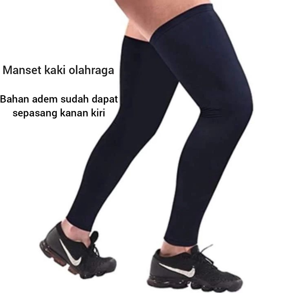 Jual manset kaki pria leg sleeve leg warmer manset kaki panjang ...