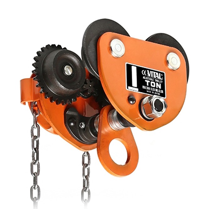 Jual Chain Block Geared Trolley Gear Gir Troli Manual Hoist Vital 2 Ton ...