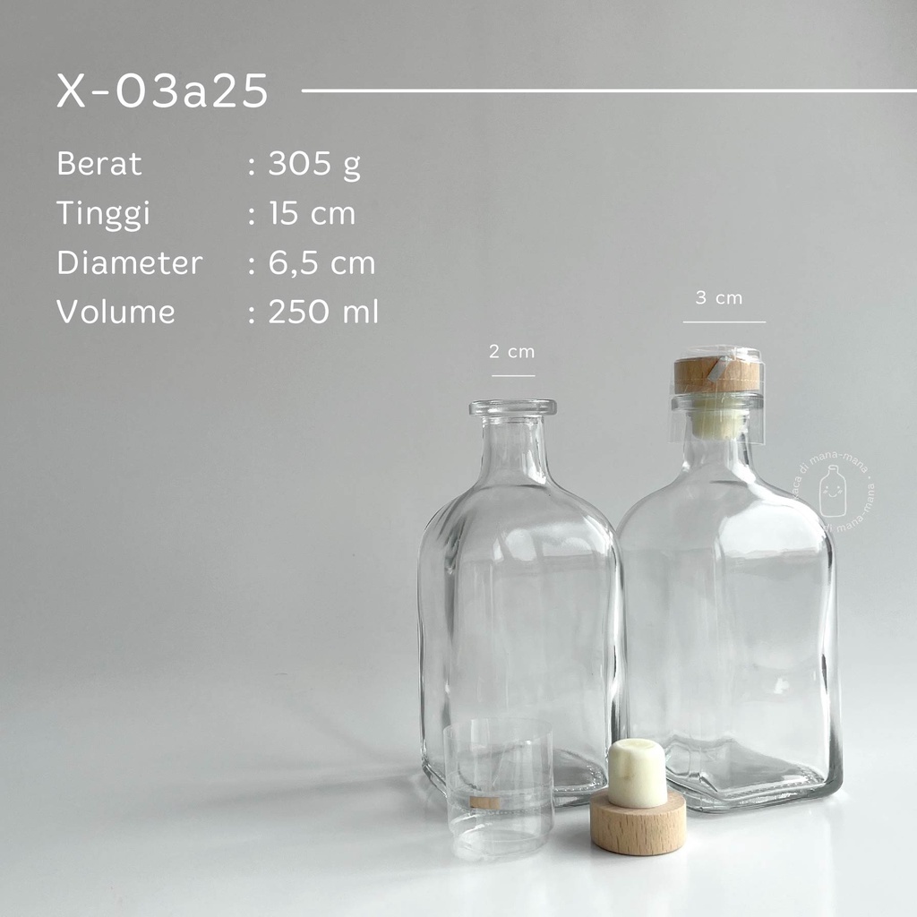 Jual Botol kaca liquor square bottle - botol kaca liquor kotak- tutup cork | Shopee Indonesia