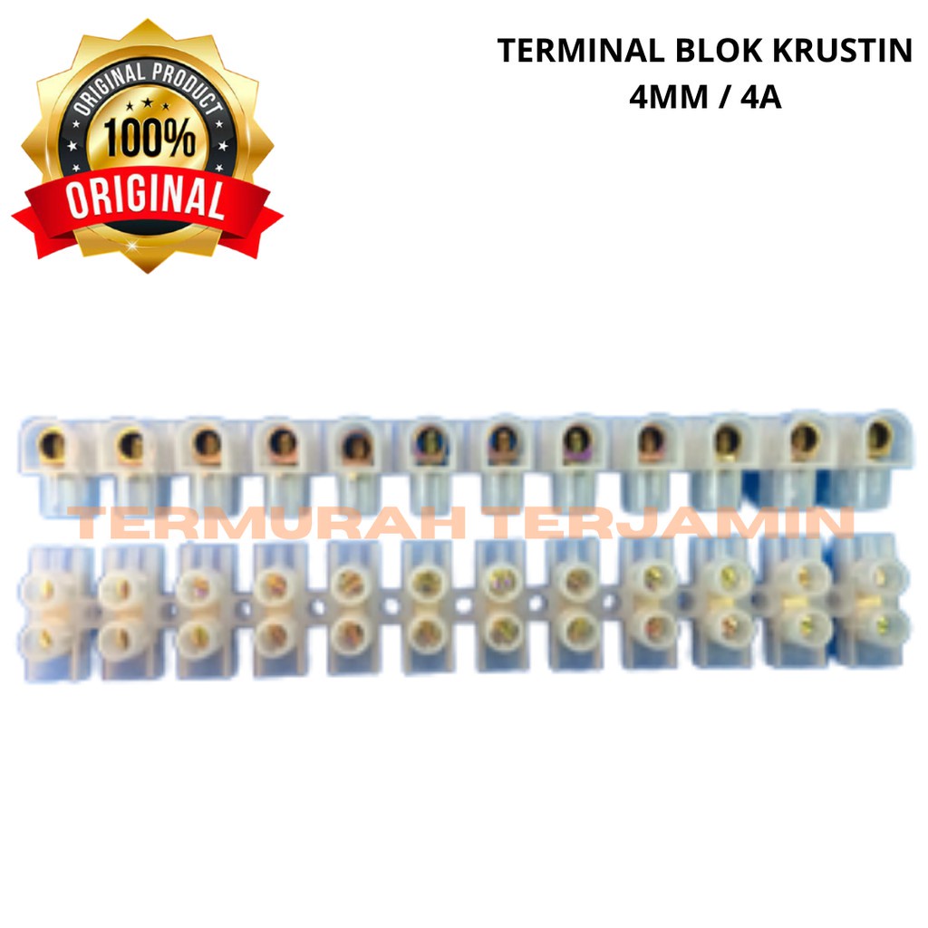 Jual TERMINAL BLOK KRUSTIN 4MM 4A PUTIH | Shopee Indonesia