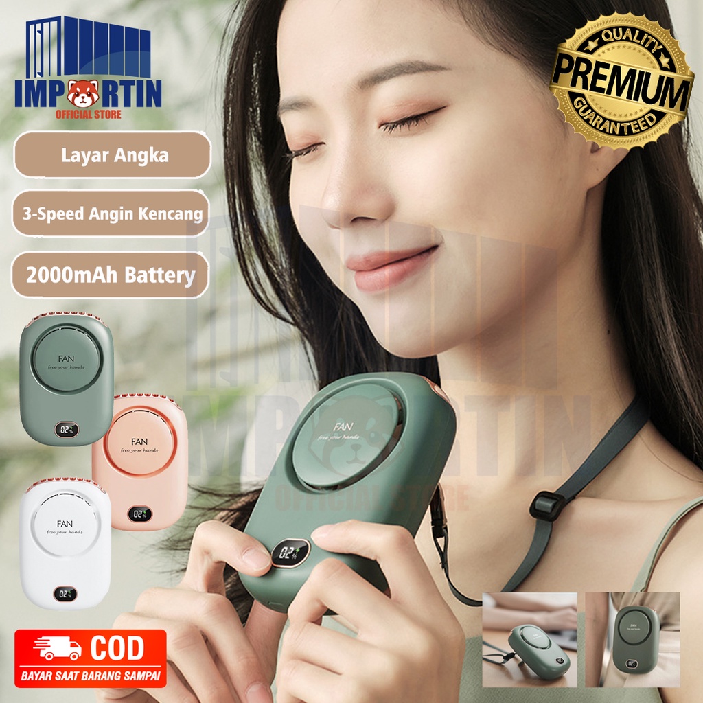 Jual Kipas Angin Portable Rechargeable Fan 3-Speed/ Kipas Angin Mini ...