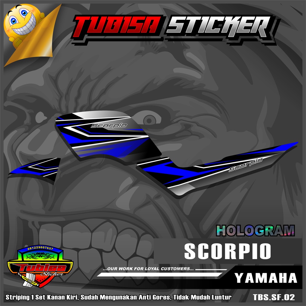 Jual Striping List Variasi Yamaha Scorpio - Stiker Striping Motor ...