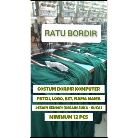 Jual Bordir Patch Komputer Custom Desain Sendiri, Desain embrodery ...