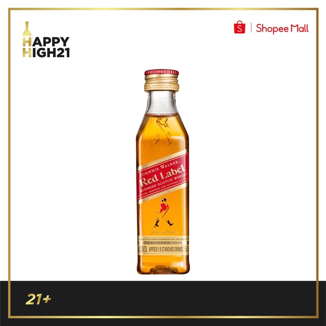 Jual Miniature Johnnie Walker Red Label 50ml | Shopee Indonesia