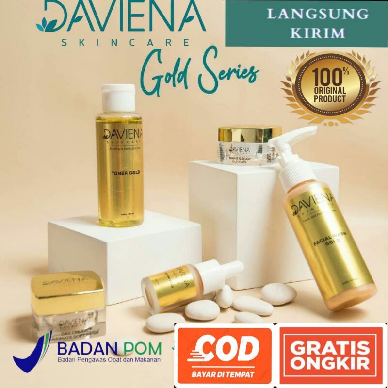 Jual Daviena Skincare Paket Gold Series |Paket Lengkap Darkspot Series ...