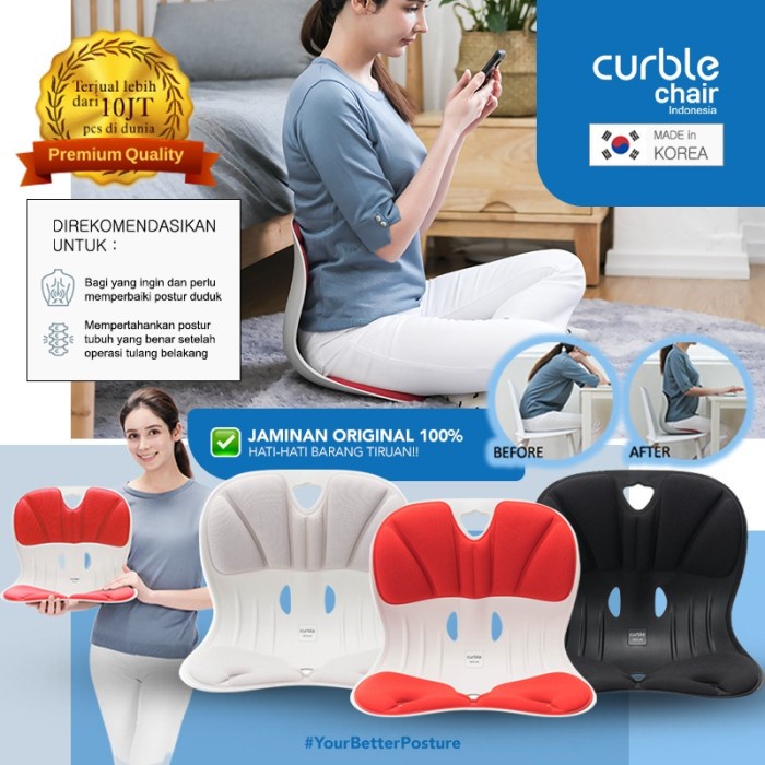 Jual Curble Chair / Sandaran Kursi Penyangga Punggung (2 pcs) | Shopee Indonesia