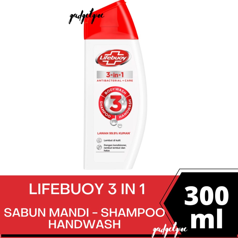 Jual Lifebuoy Body Wash lifebuoy Shampoo Handwash 3 in1 300ml sabun ...