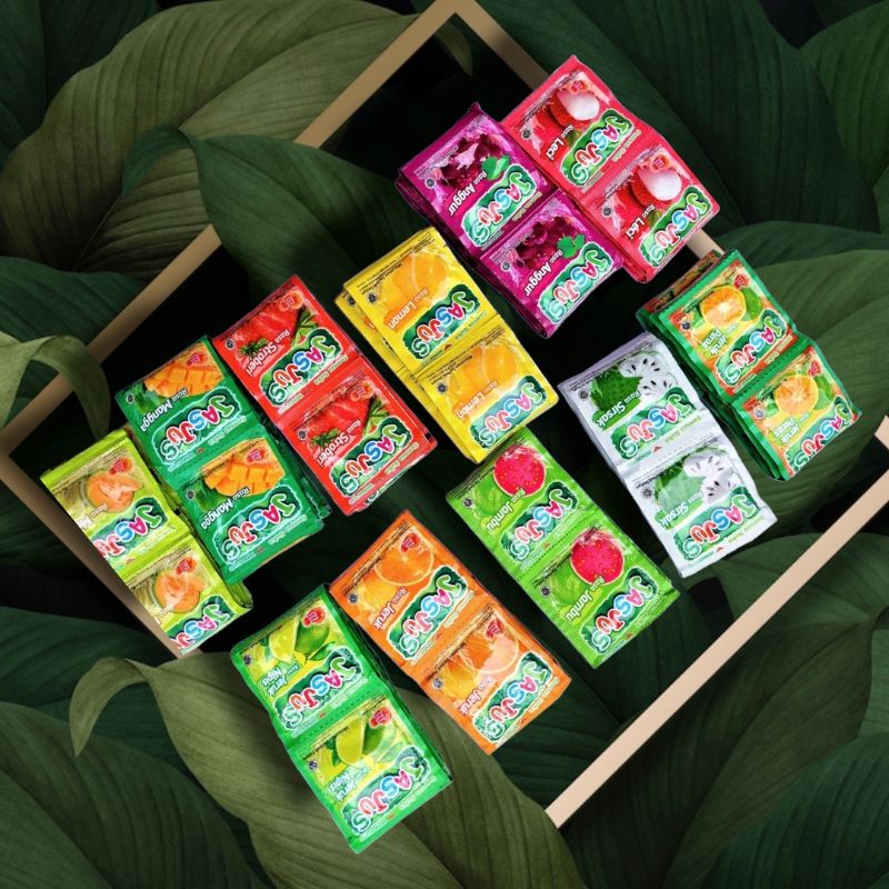 Jual Jasjus minuman bubuk instant buah segar sachet, all variant rasa 1 ...